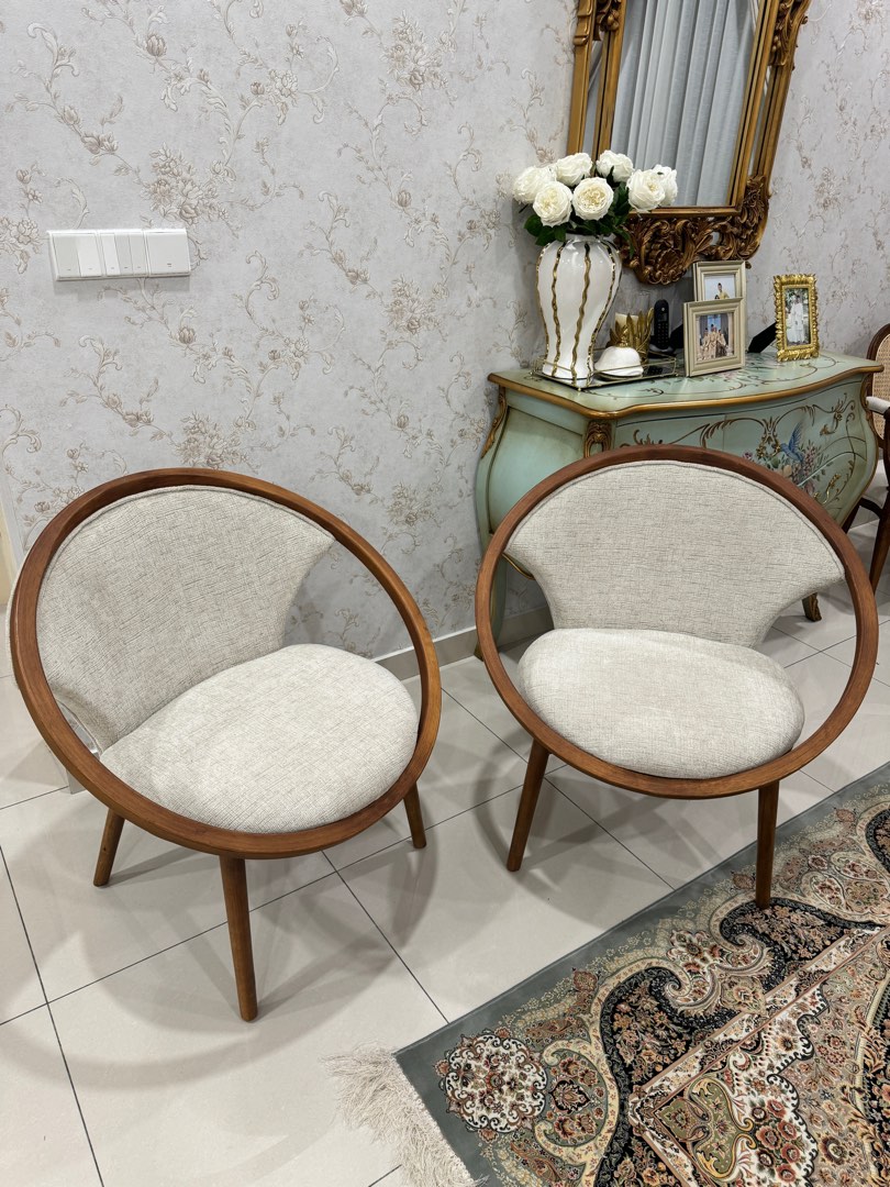 Fella Design Chairs (1 pair) - Solid Wood, Furniture & Home Living ...