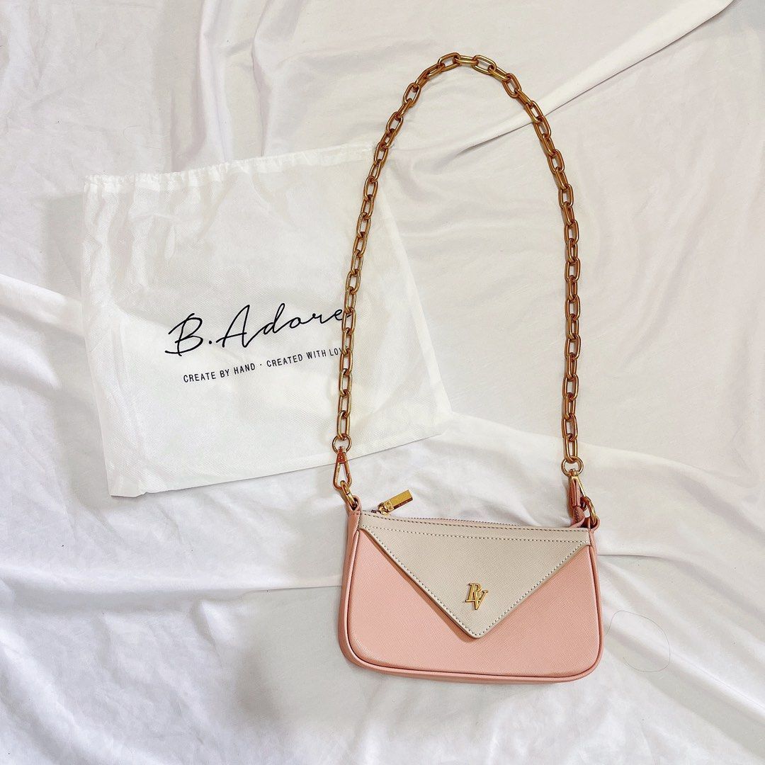 *Free Shipping* B.Adore Authentic Pink & Cream Dual-Color Classic Women ...