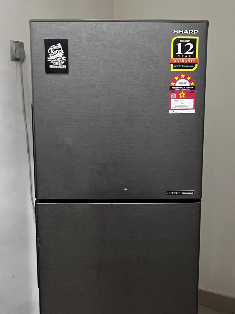 Fridge Sharp 280L Inverter (Nego), TV & Home Appliances, Kitchen ...