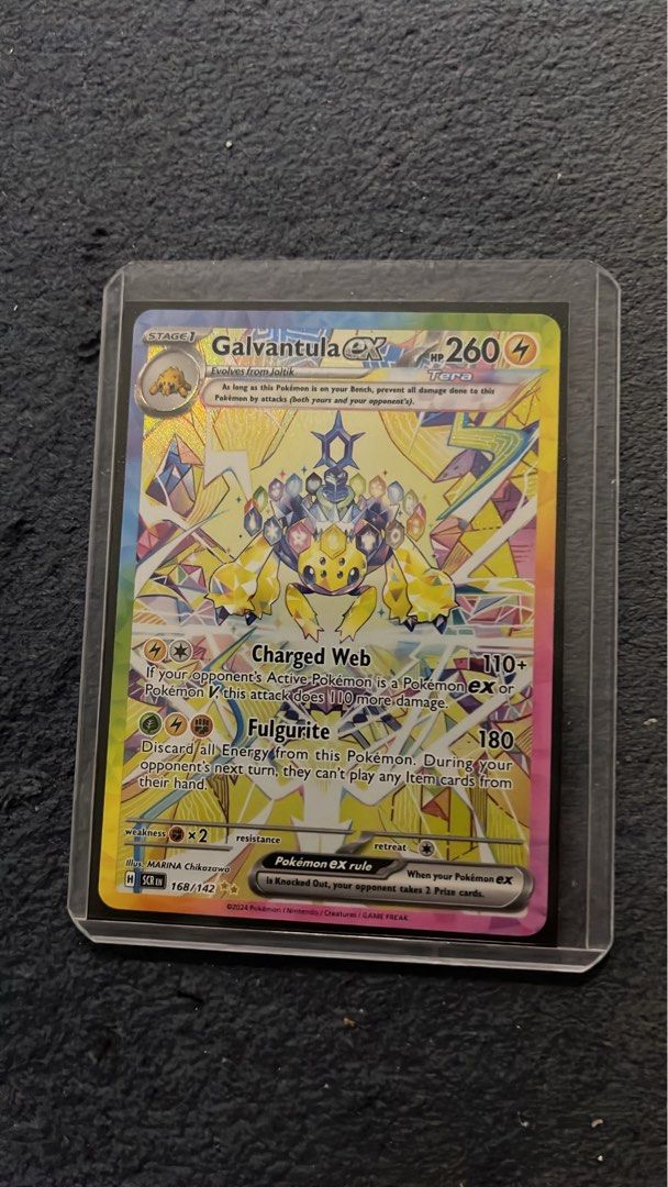 Galvantula Ex - 168/142 (Stellar Crown SIR), Hobbies & Toys, Toys ...