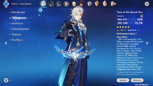 Genshin acc-Neuvillette+sig (open to negotiations), Video Gaming ...