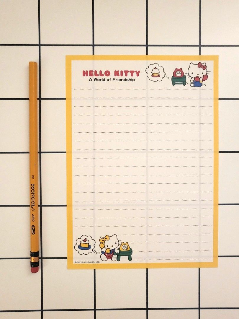 Hello Kitty Loose Letter Set 1, Hobbies & Toys, Stationary & Craft ...