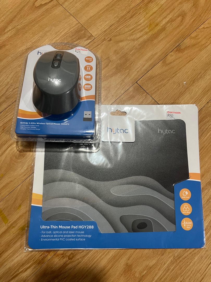 hytac hgs872 wireless mouse and mouse pad, Computers & Tech, Parts ...