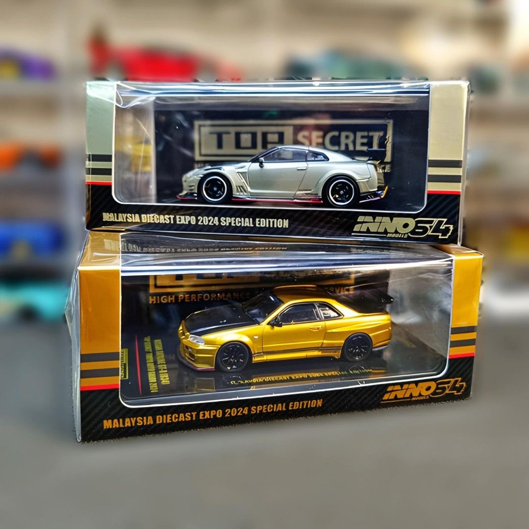 INNO64 Nissan Skyline GTR R34 R35 Top Secret MDX 1:64, Hobbies & Toys ...