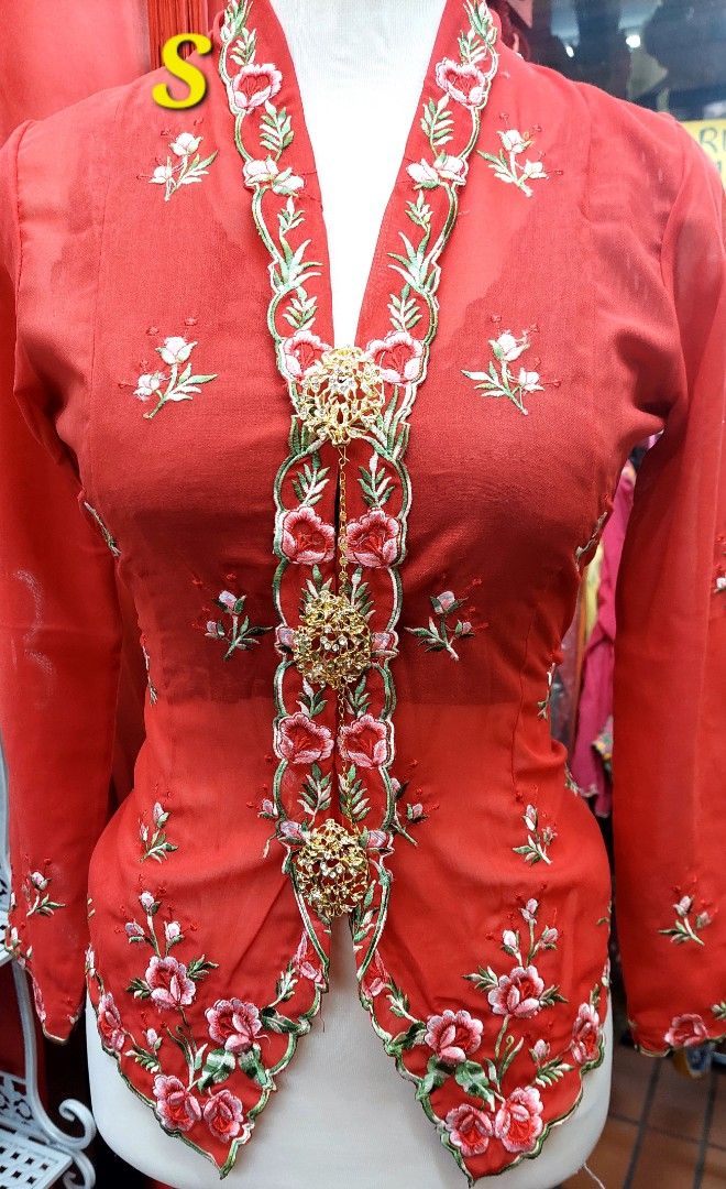 Kebaya Sulam Nyonya Bunga Tabur Vintage Antique Limited Edition(S ...