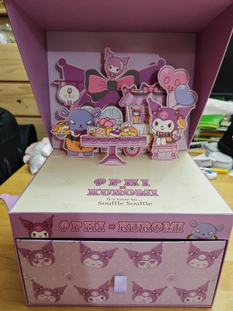 Kuromi x Coffee 禮品套裝 （Kuromi gift set (1 glass, 4 cookies, 4 coffee, 3D ...