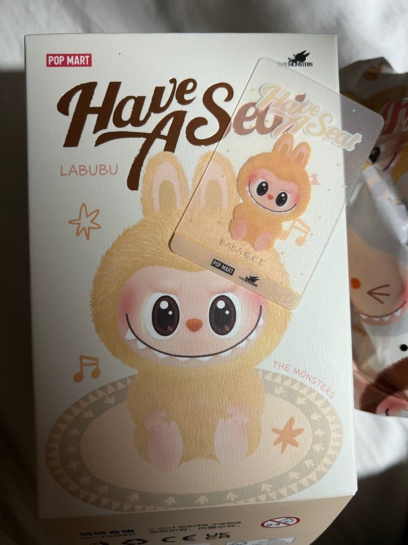 Labubu BABA have a seat popmart, Hobbies & Toys, Toys & Games on Carousell