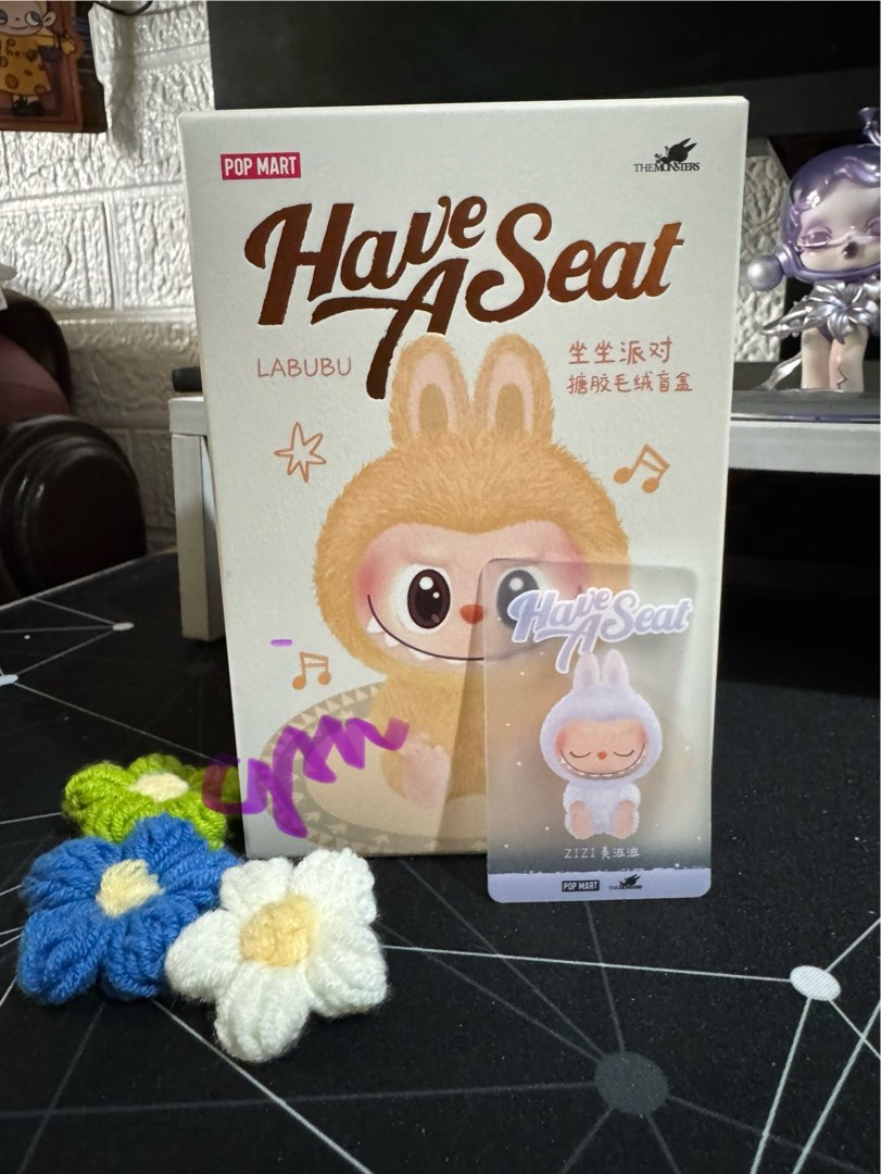 Labubu Have a Seat - Zizi, Hobbies & Toys, Toys & Games on Carousell
