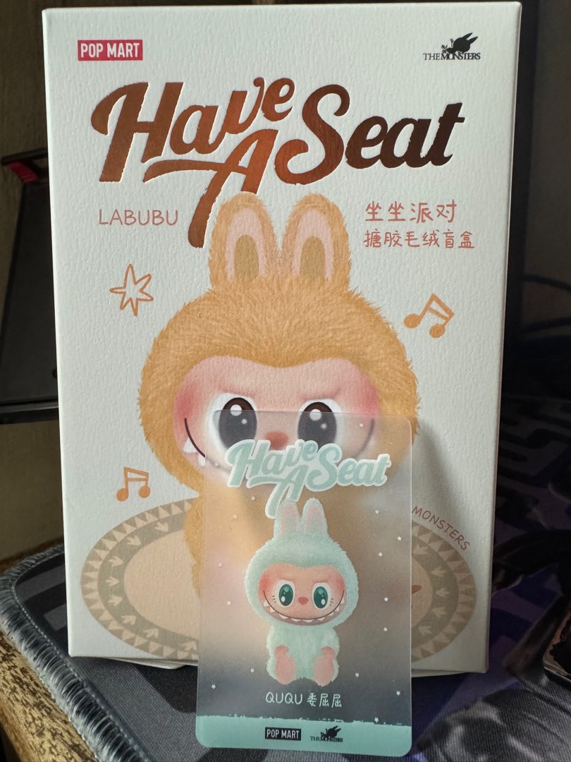 Labubu Have a Seat ‘Ququ’, Hobbies & Toys, Toys & Games on Carousell