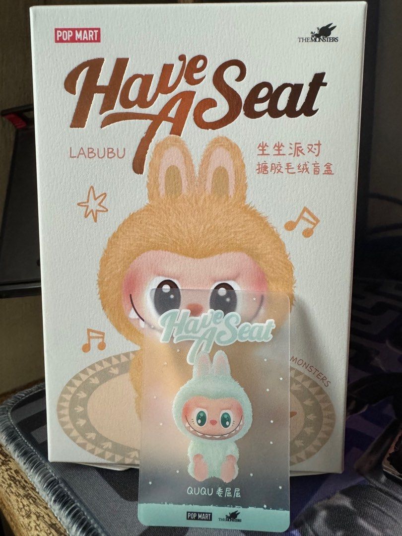 Labubu Have a Seat ‘Ququ’, Hobbies & Toys, Toys & Games on Carousell