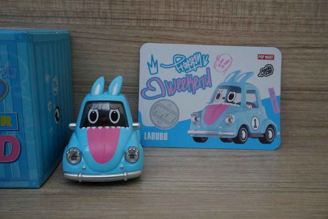 labubu popmart happy weekend, Hobbies & Toys, Toys & Games on Carousell