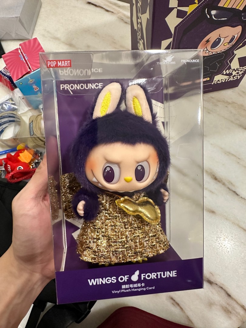 LABUBU THE MONSTERS x PRONOUNCE WINGS OF FORTUNE PENDANT, Hobbies ...