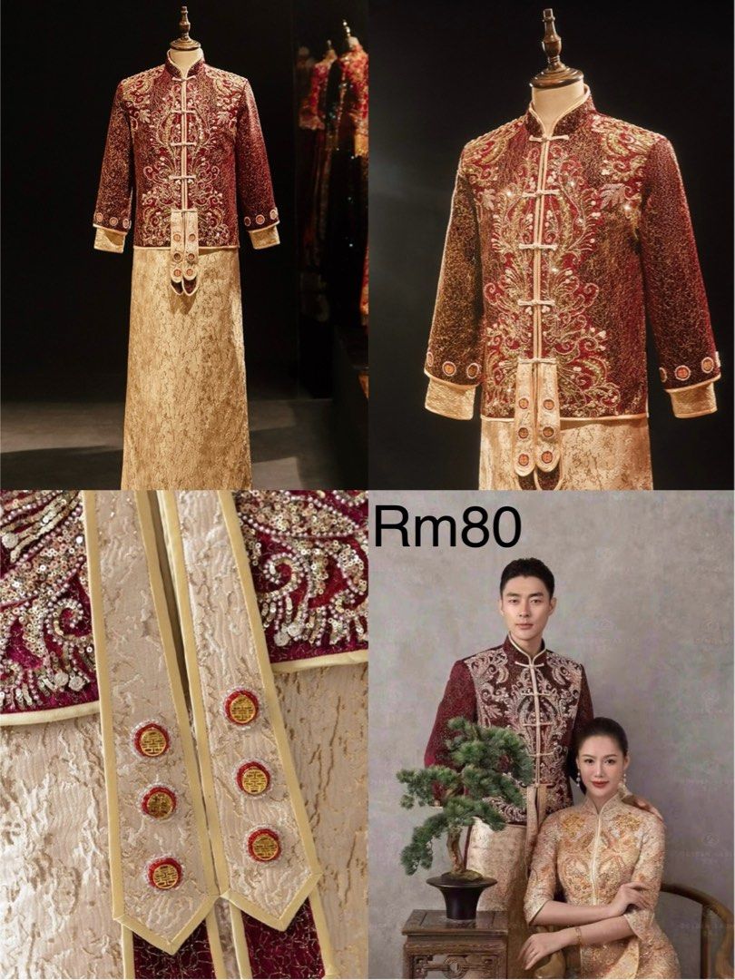 Male kua traditional wedding wear, Luxury, Apparel on Carousell