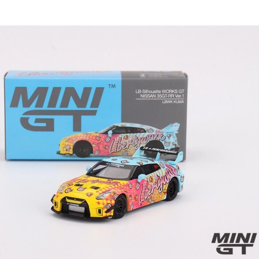 MINI GT LB SILHOUETTE WORKS GT NISSAN 35GT RR VER.1 LBWK KUMA LIBERTY ...