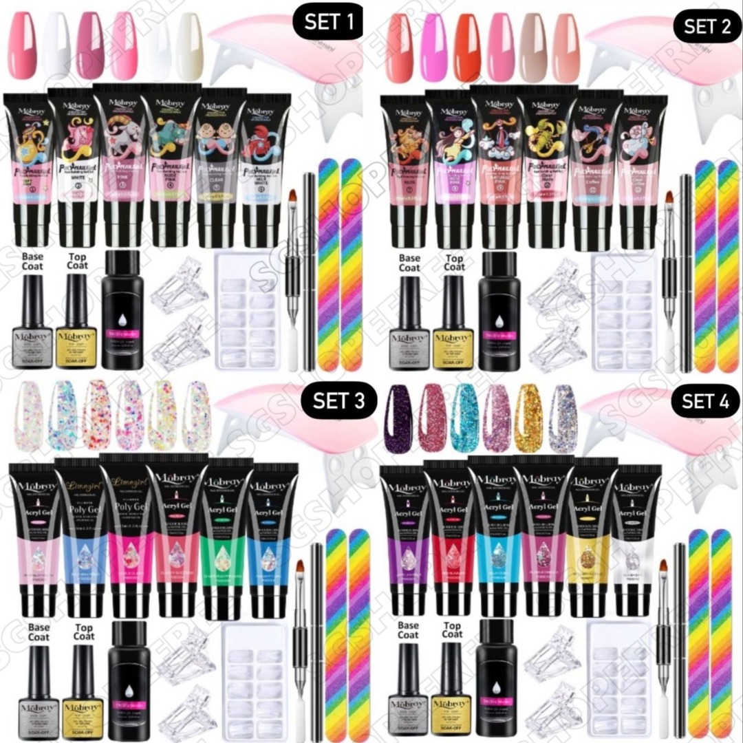 Nail Extension Quick Bonding Nail Gel Beginner Nail Polish Set (H0719 ...