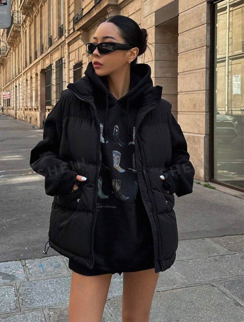 New S Dazy puffer jacket vest, Women's Fashion, Coats, Jackets and ...