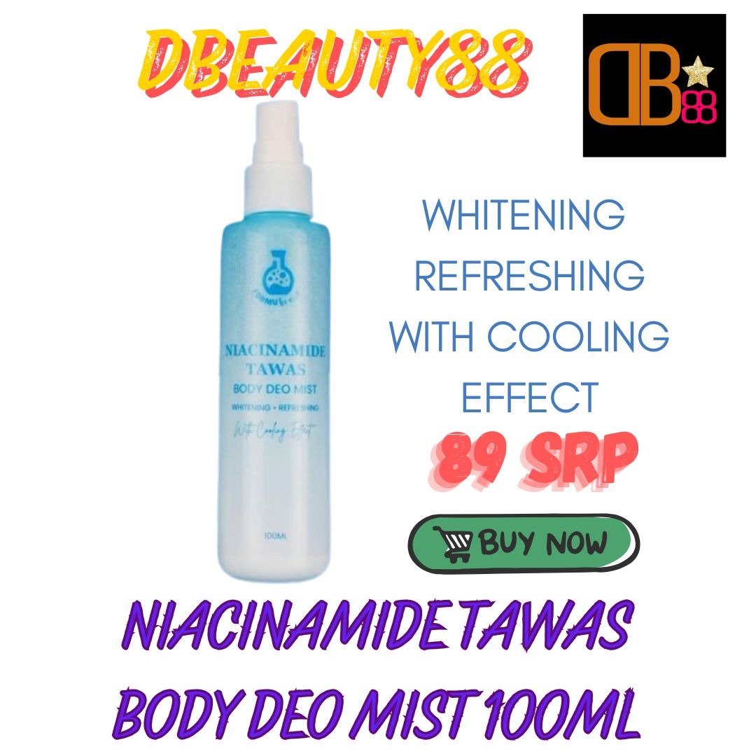 Niacinamide Tawas Body Deo Mist 100ml Whitening Refreshing and with ...