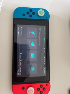 Nintendo Switch V2 Modded Jailbreak Gray Console with Dual Boot 128GB ...