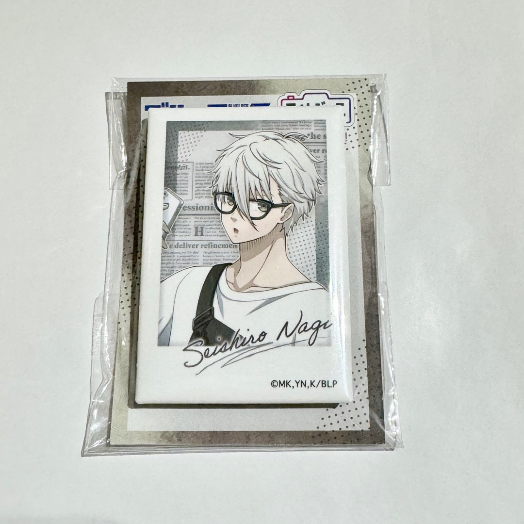 ON HAND Official blue lock nagi seishiro can badge plate display with ...