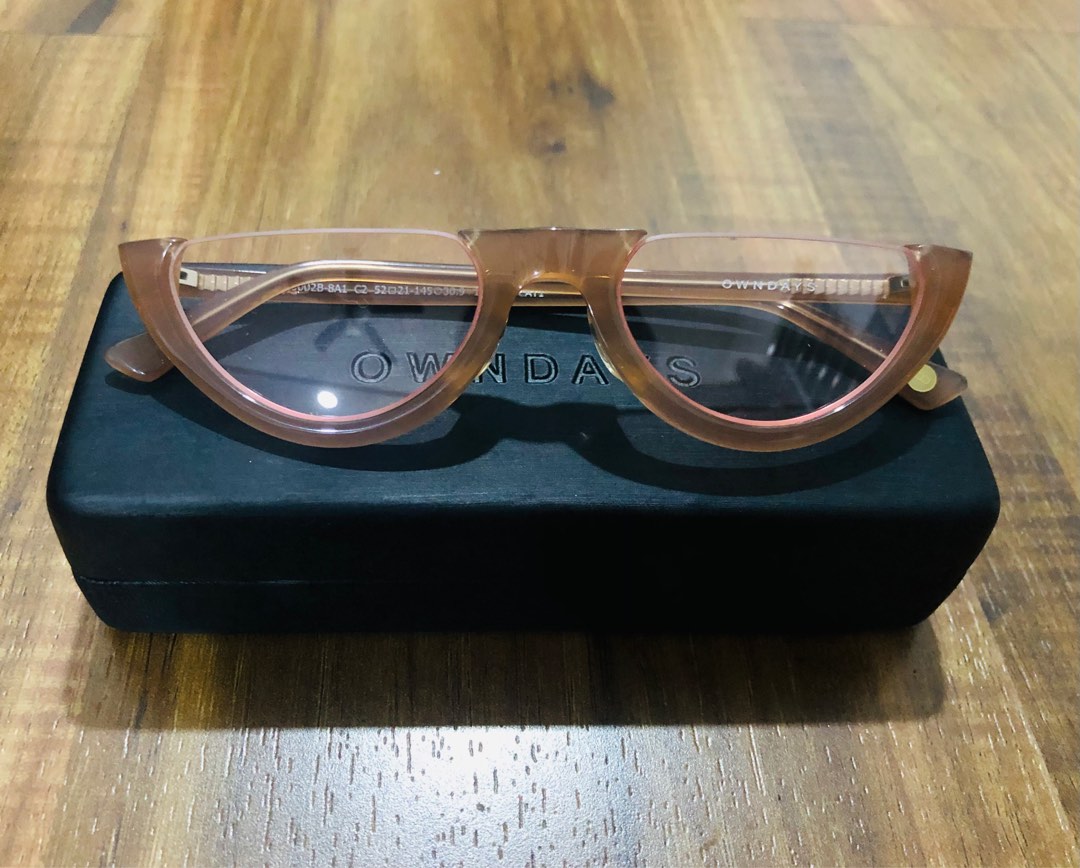 Owndays Half Moon Eyeglasses, Women's Fashion, Watches & Accessories ...