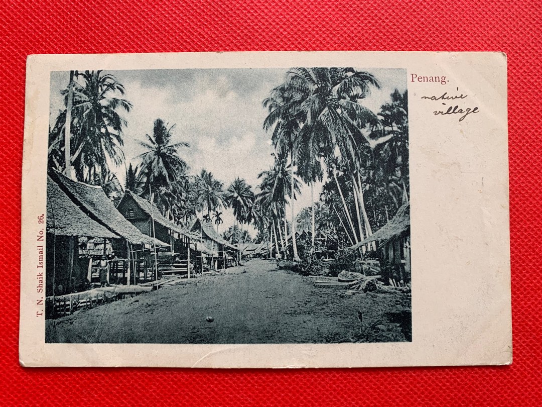 PENANG Native Village 1900 Postcard, Hobbies & Toys, Collectibles ...