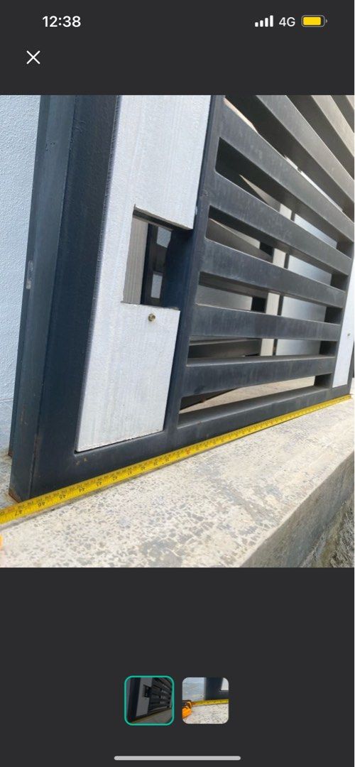 Pintu pagar folding gate, Furniture & Home Living, Security & Locks ...