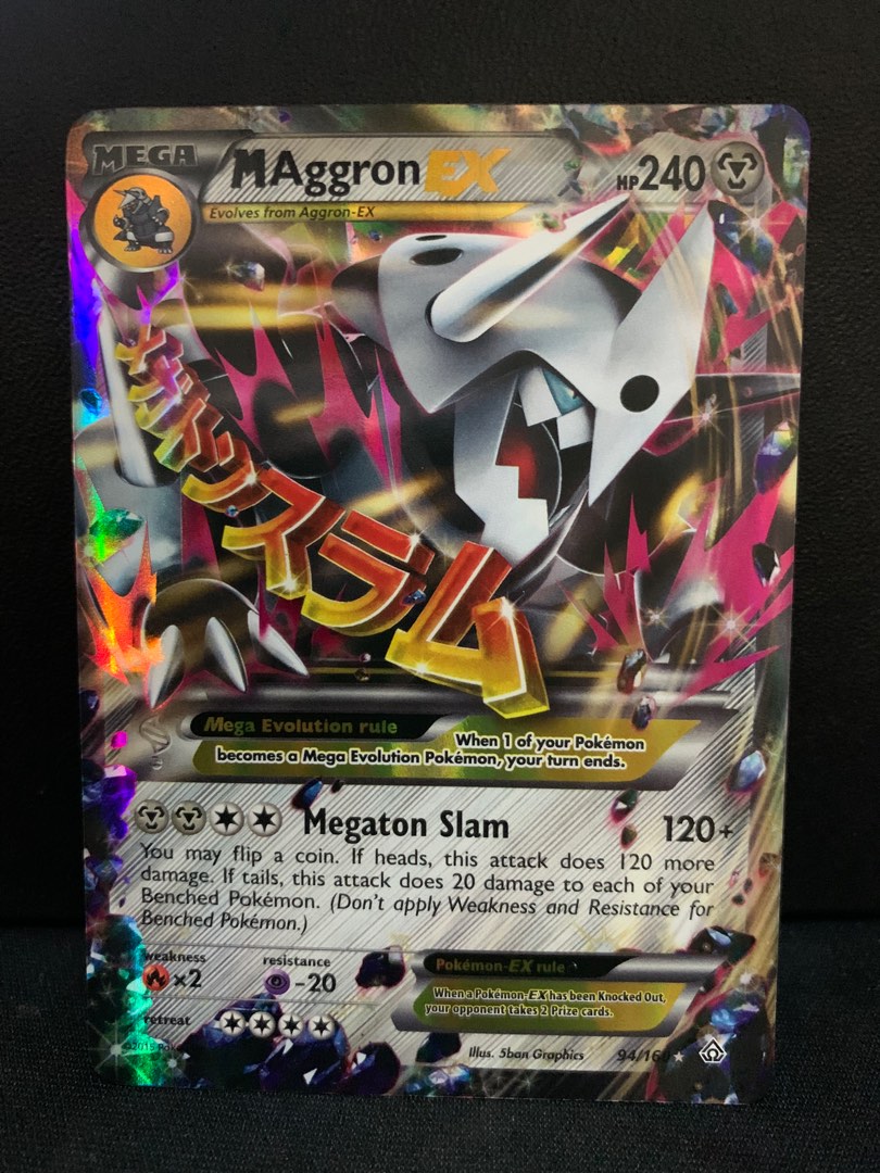 Pokemon Card M Aggron EX, Hobbies & Toys, Toys & Games on Carousell