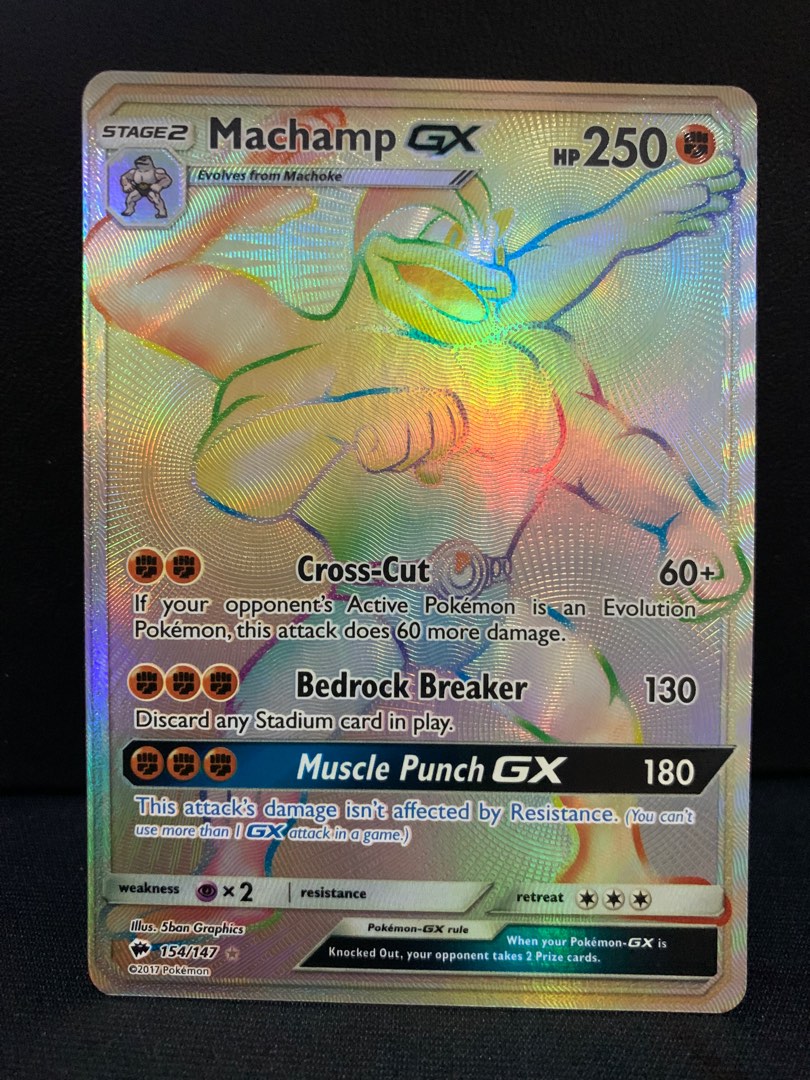 Pokemon Card Machamp GX, Hobbies & Toys, Toys & Games on Carousell
