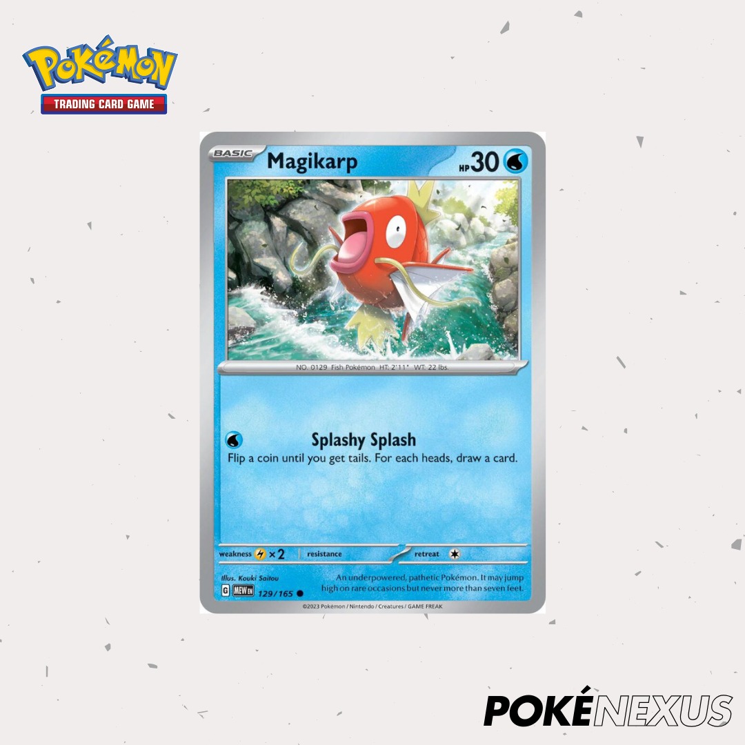 Pokemon Scarlet & Violet 151 - Magikarp - 129/165 - Common, Hobbies ...