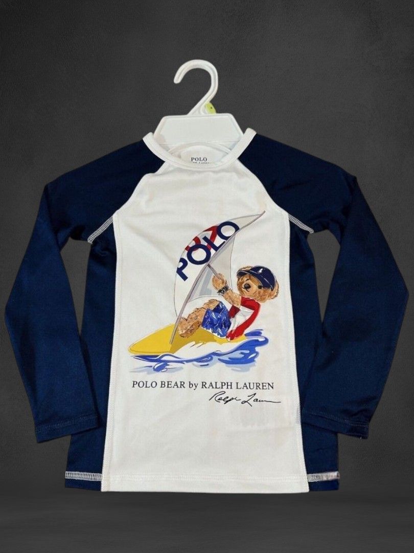 Polo bear stretch rash guard sz.10-12, Bayi & Anak, Baju Anak Laki-laki ...