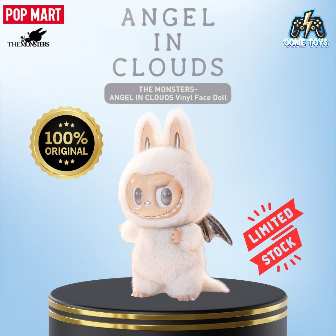 POP MART THE MONSTERS - ANGEL IN CLOUDS Vinyl Face Doll, Hobbies & Toys ...