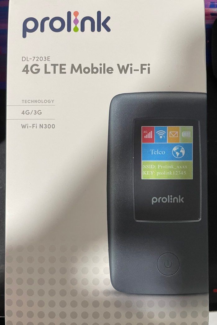 Prolink DL-7203E 4G LTE Mobile Wifi, Mobile Phones & Gadgets, Other ...