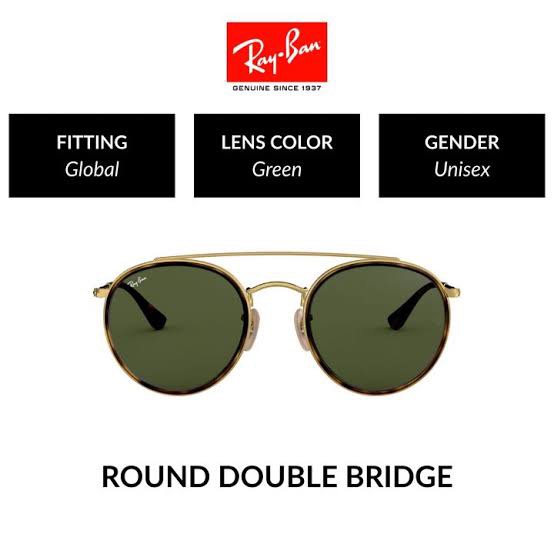 Ray-Ban Sunglasses (Round Double Bridge), Men's Fashion, Watches & Accessories, Sunglasses ...