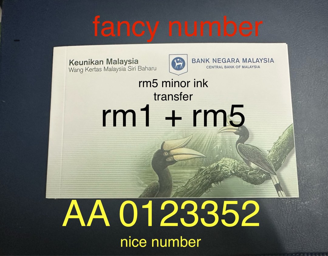 rm1 & rm5 folder UNC fancy number, Hobbies & Toys, Collectibles ...