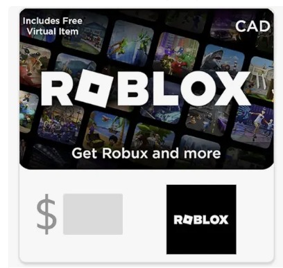 Robux Roblox Gift Card 75 CAD (71 SGD worth), Video Gaming, Gaming ...