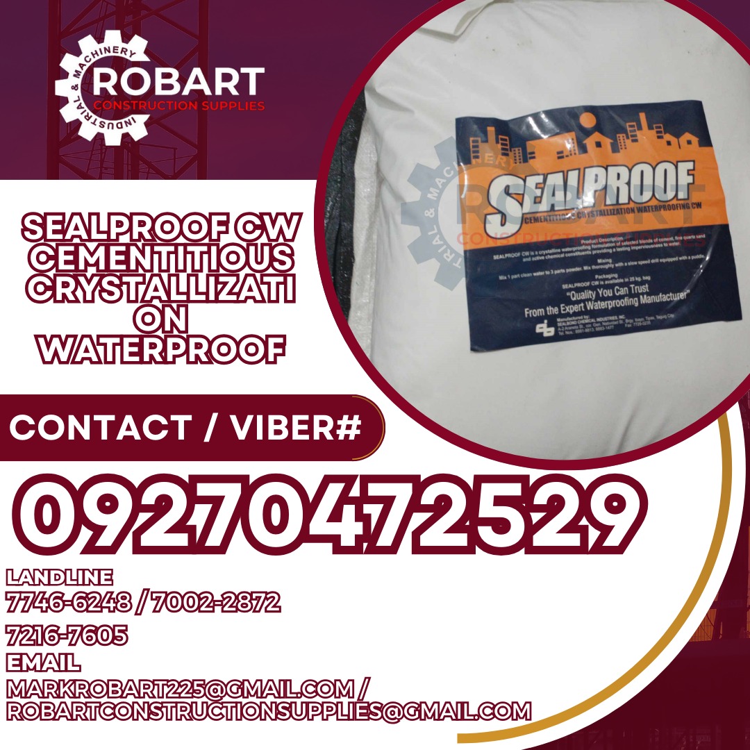 Sealproof Cementitious Waterproofing, Commercial & Industrial, Construction Tools & Equipment on ...