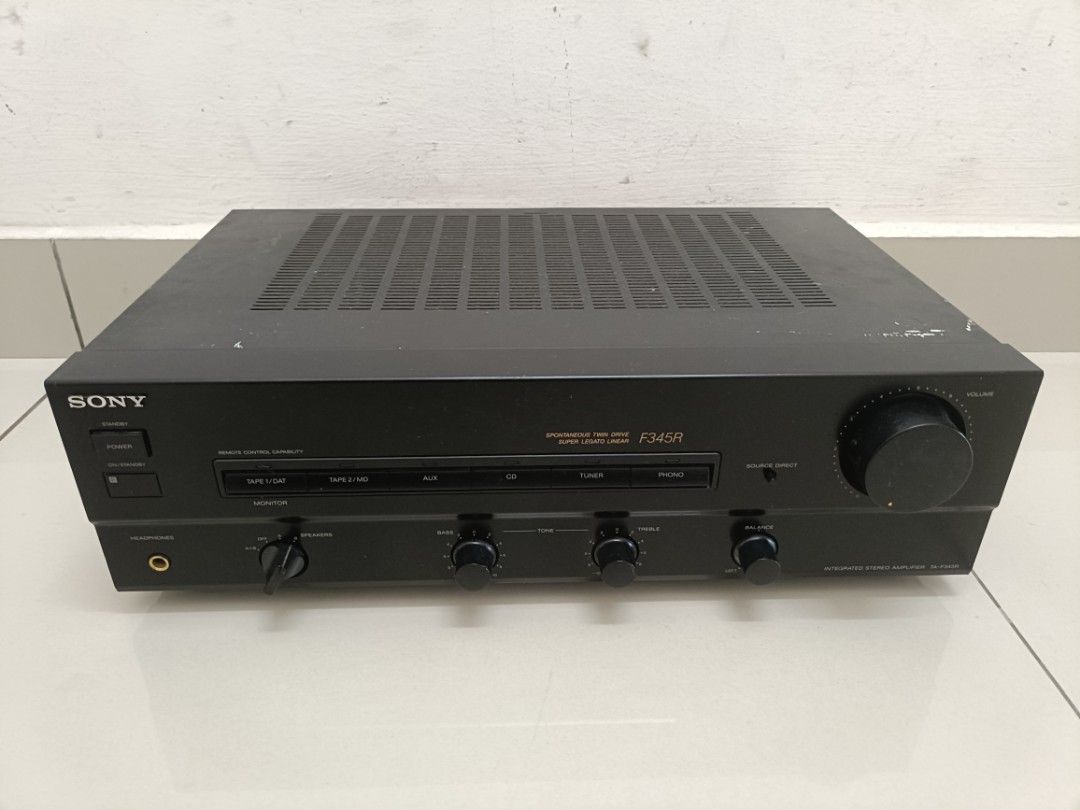 SONY INTEGRATED STEREO AMPLIFIER TA-F345R Bm, Audio, Soundbars ...