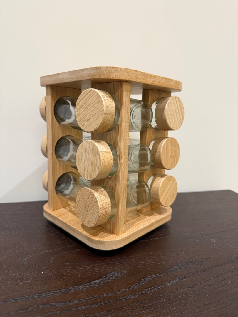 Spice Jar (Rotating) - 12 jars, Furniture & Home Living, Kitchenware ...