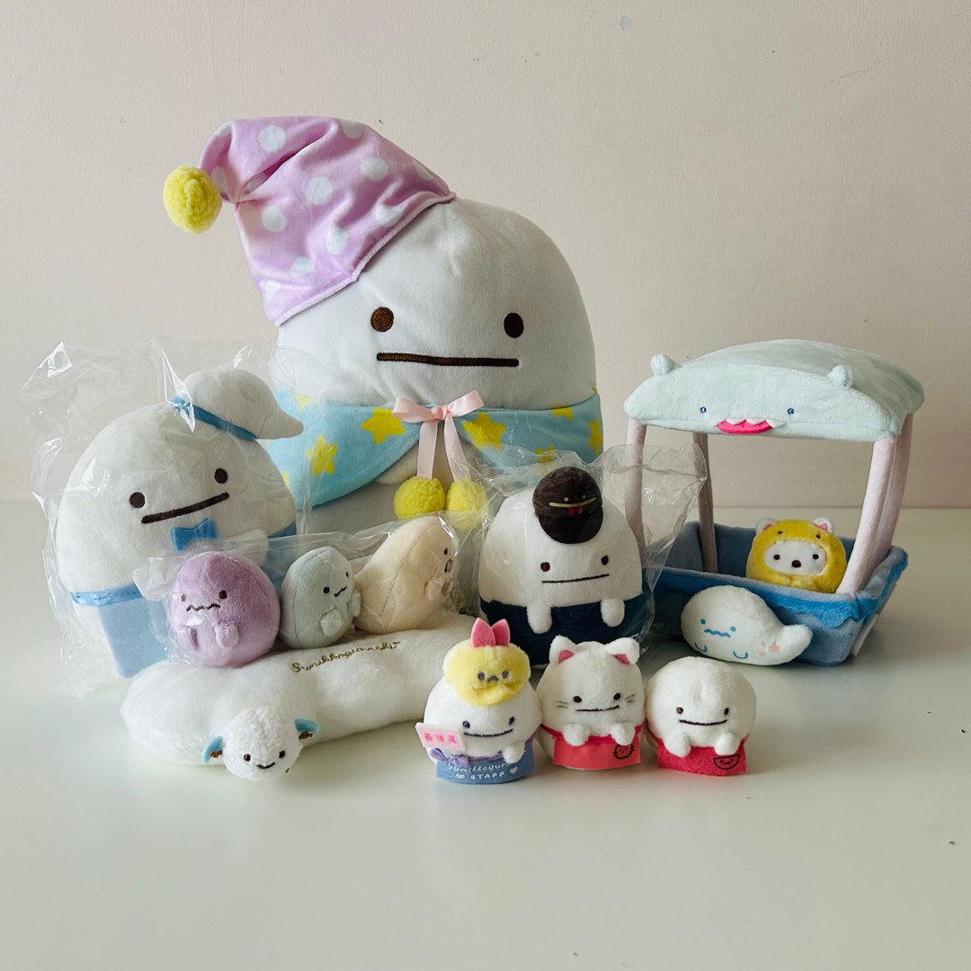 sumikko gurashi obake ghost tenori plush, cart & big plushes (bnwt) san ...