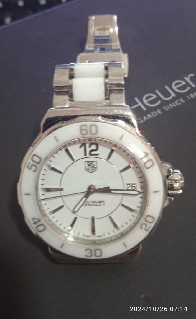 TAG Heuer Formula 1 White Ceramic, Luxury, Watches on Carousell