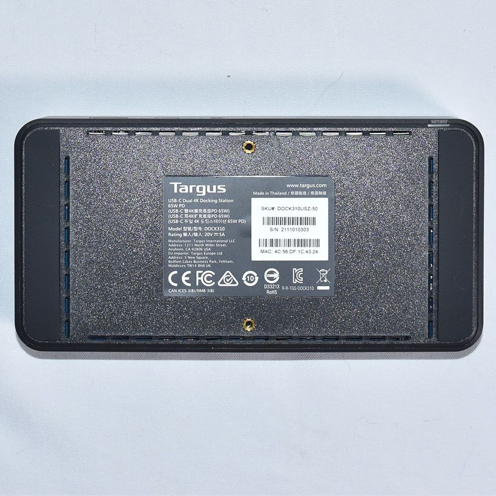 Targus USB Docking Station DOCK310USZ Universal USB-C DV4K with 65W ...