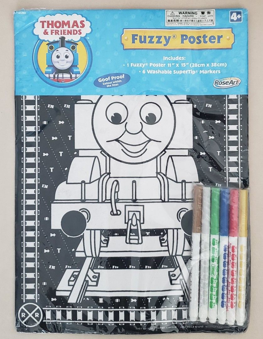 THOMAS & FRIENDS FUZZY POSTER, 兒童＆孕婦用品, 嬰兒玩具 - Carousell