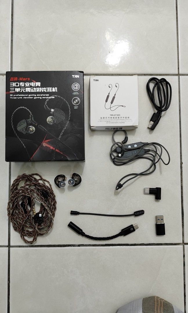 TRN Mars - IEM with boom mic, Audio, Earphones on Carousell
