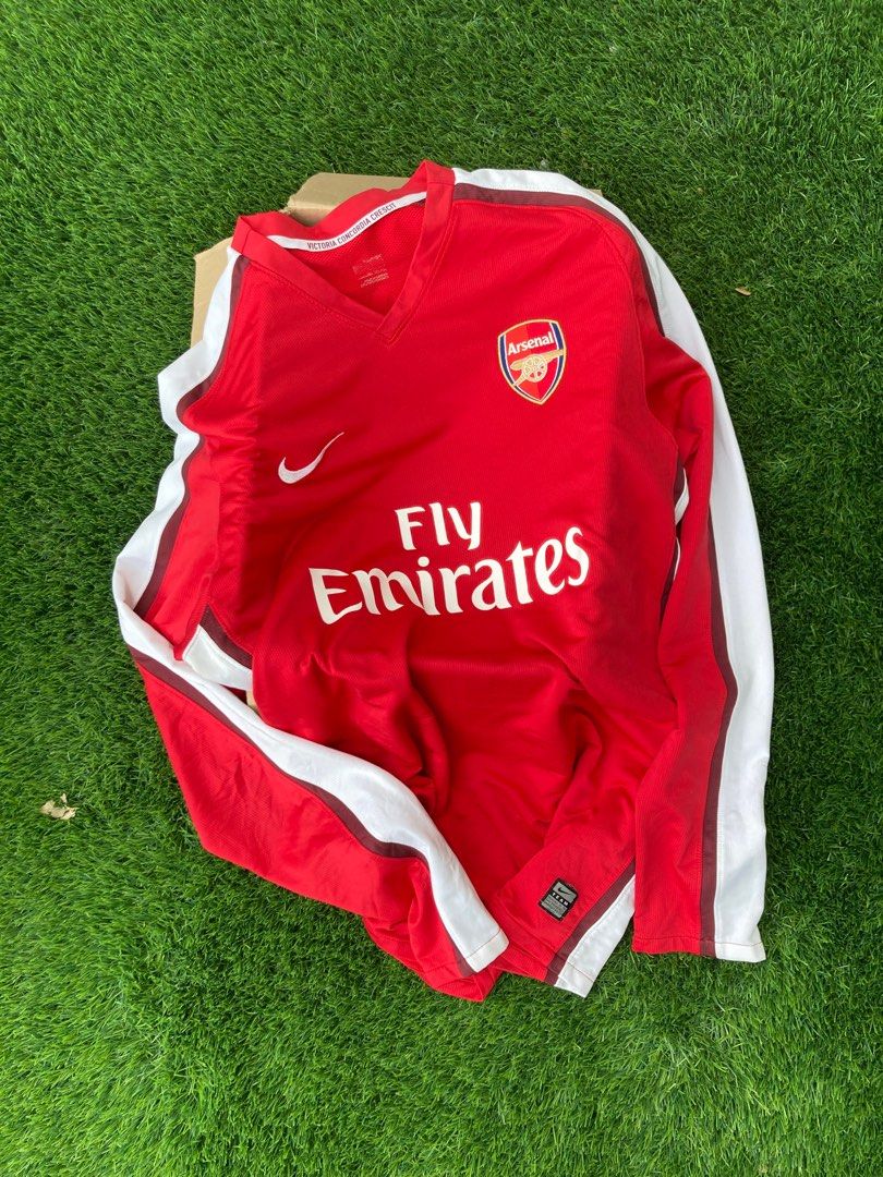 Vintage Adidas Nike Arsenal 2008 LS Jersey Jersi Retro Kit, Men's ...