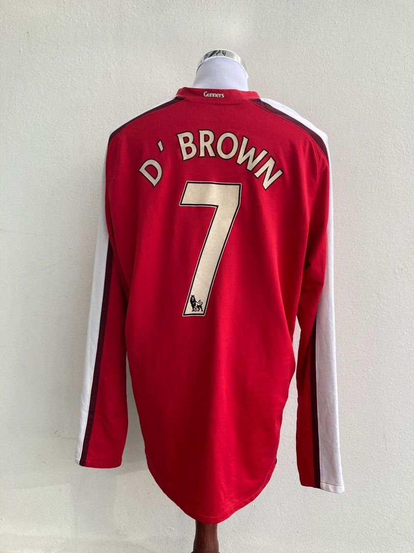 Vintage Adidas Nike Arsenal 2008 LS Jersey Jersi Retro Kit, Men's ...
