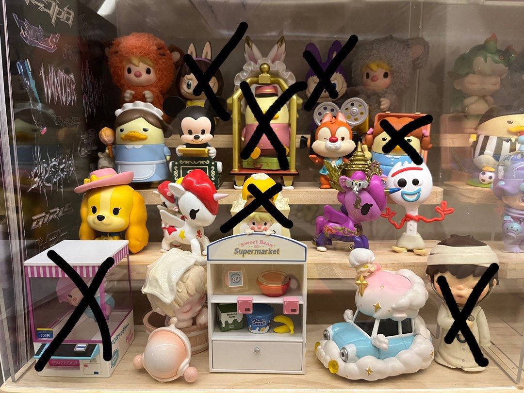 WTS POP MART MINISO DIMOO DUCKOO HIRONO SKULLPANDA SWEET BEAN CRYBABY ...