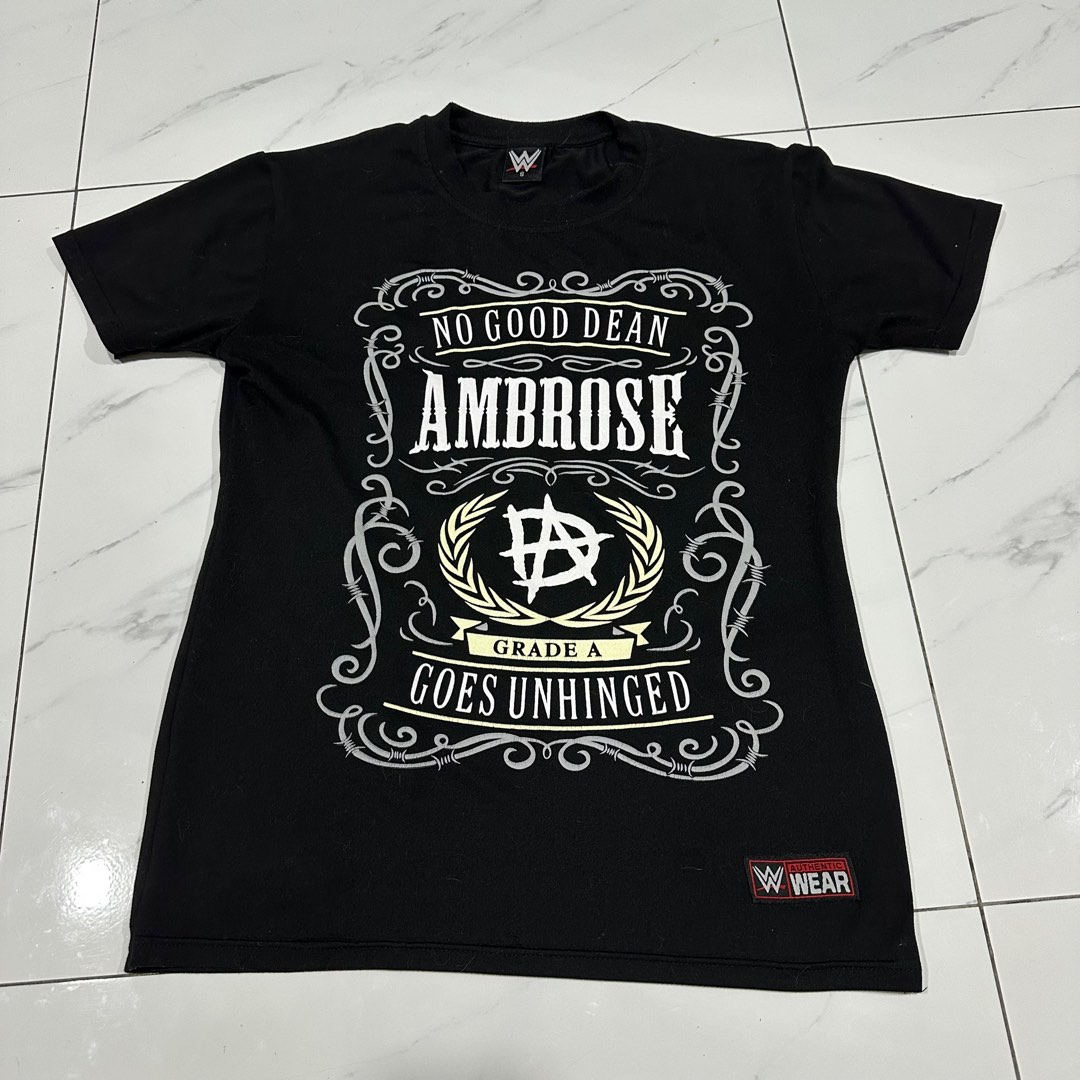WWE DEAN AMBROSE T-SHIRT, Men's Fashion, Tops & Sets, Tshirts & Polo ...