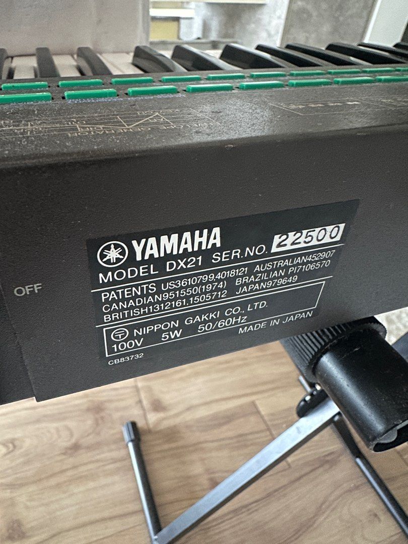 Yamaha DX21 Synthesizer, Hobbies & Toys, Music & Media, Musical ...