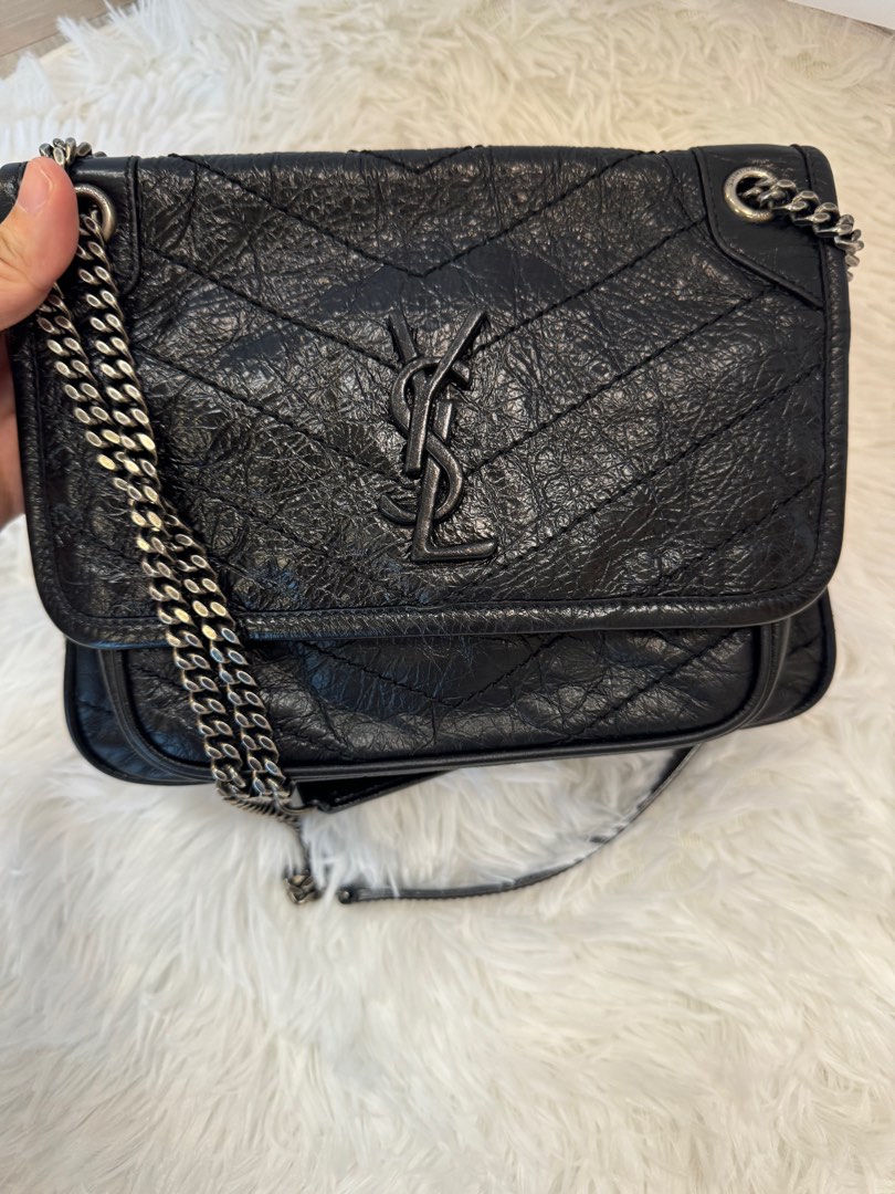 YSL Baby Nikki Black, Luxury, Bags & Wallets on Carousell