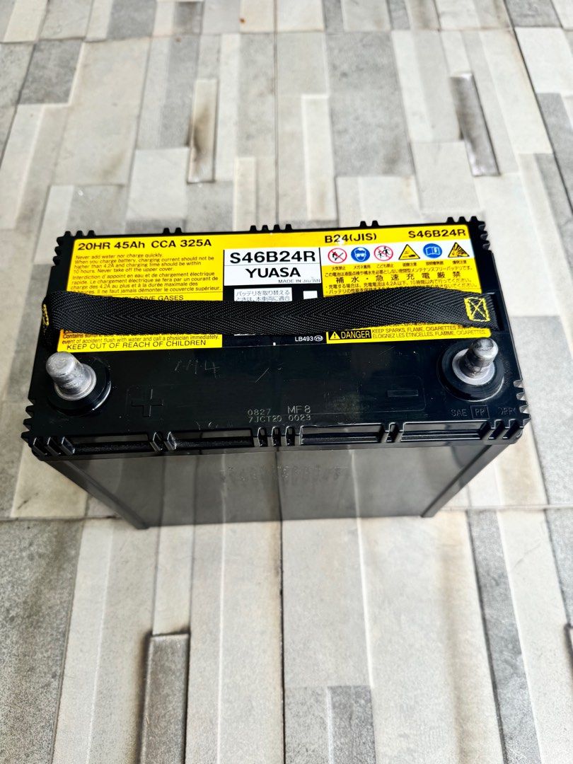 Yuasa VRLA S46B24R 12v Auxiliary battery for Toyota Prius, Lexus CT200h ...